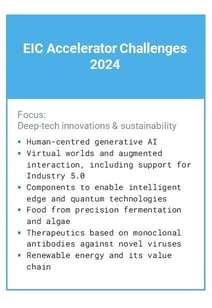 EIC Accelerator 2024: Funding for disruptive deep tech start-ups and SMEs
