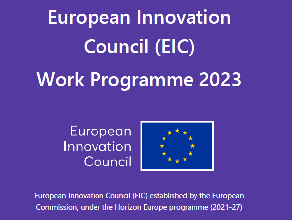 EIC Work Programme 2023 veröffentlicht - Horizon Europe: europäische Förderung